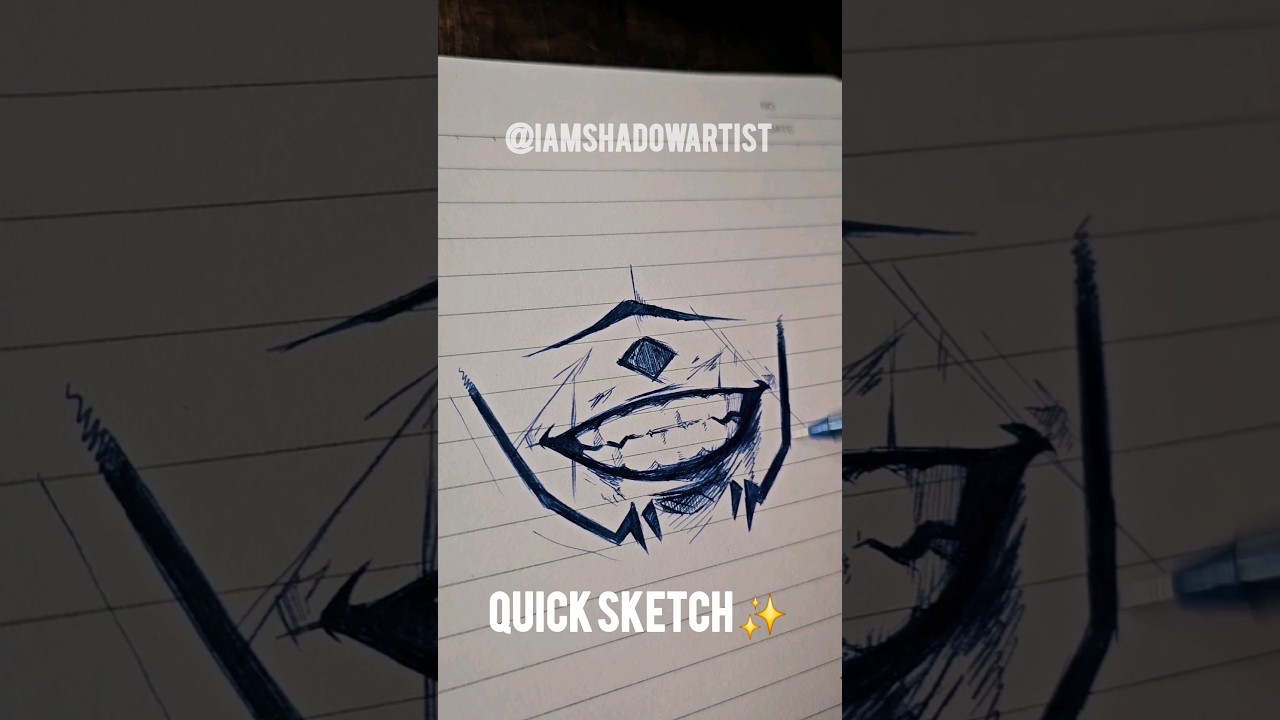Quick Sketch 👀 ✨️ #anime #howtodraw #animedrawing