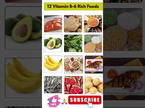 12 Vitamin B6 (Pyridoxine) Rich Foods I Boost your health with Vitamin B #foodworld #shorts