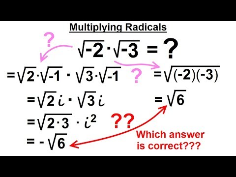Algebra - Ch. 24: Complex Numbers (15 of 28) Multiplying Radicals With Imaginary Numbers