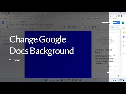 How to Change the Background Color on Google Docs