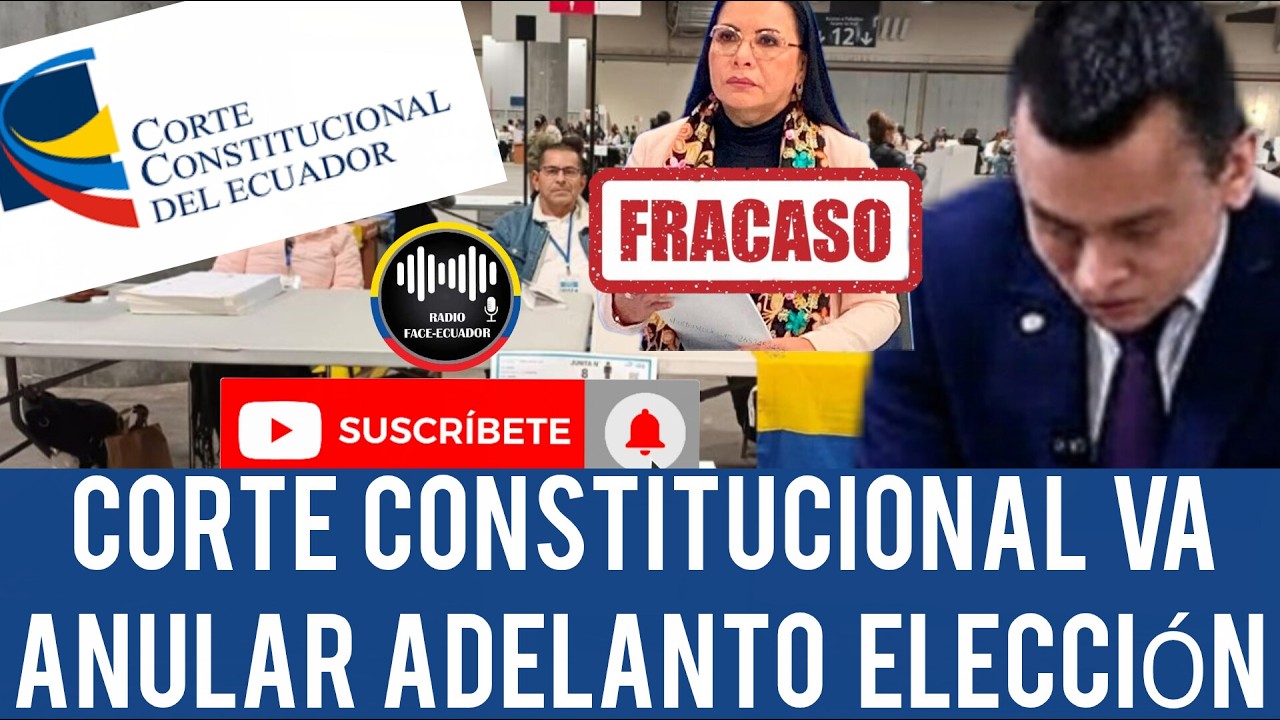 Constitutional Court about to annul the CNE's early elections - Ecuador News RFE TV
