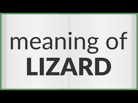 Lizard | meaning of Lizard