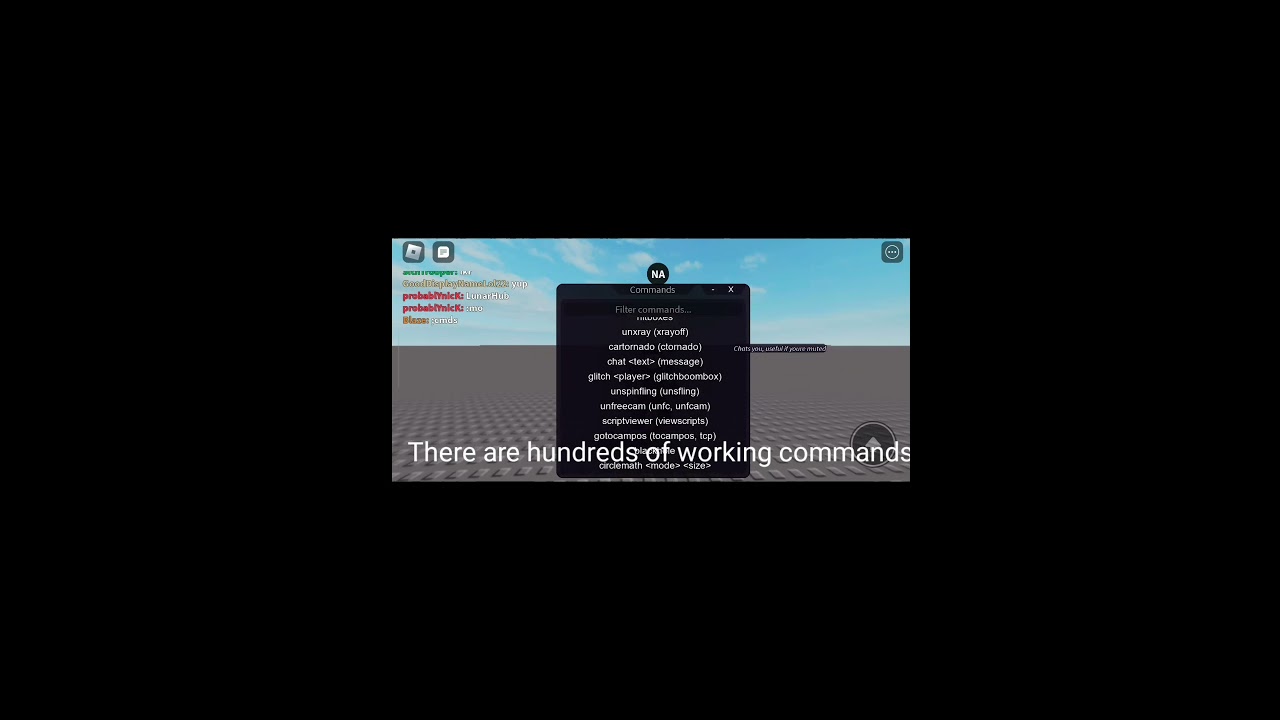 Nameless admin command script#roblox