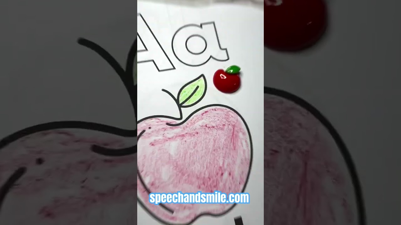Alphabet Coloring Book with Mini Objects Book Learn the Alphabet #speechandsmile #sayandplay