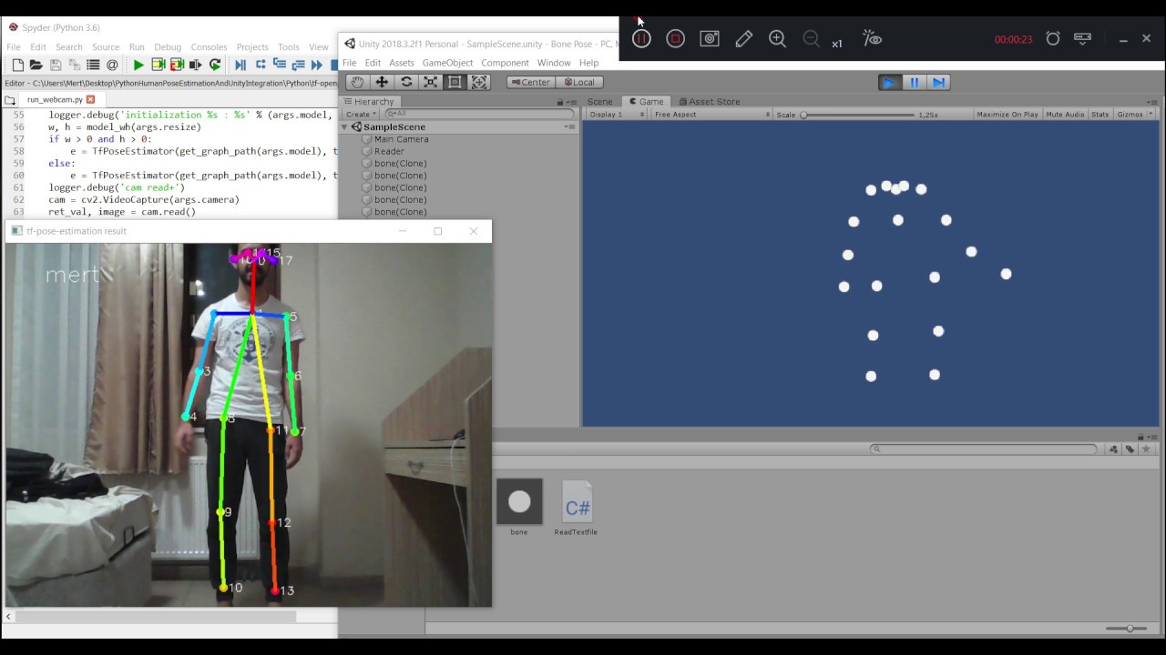Python Human Pose Estimation And Unity Integration