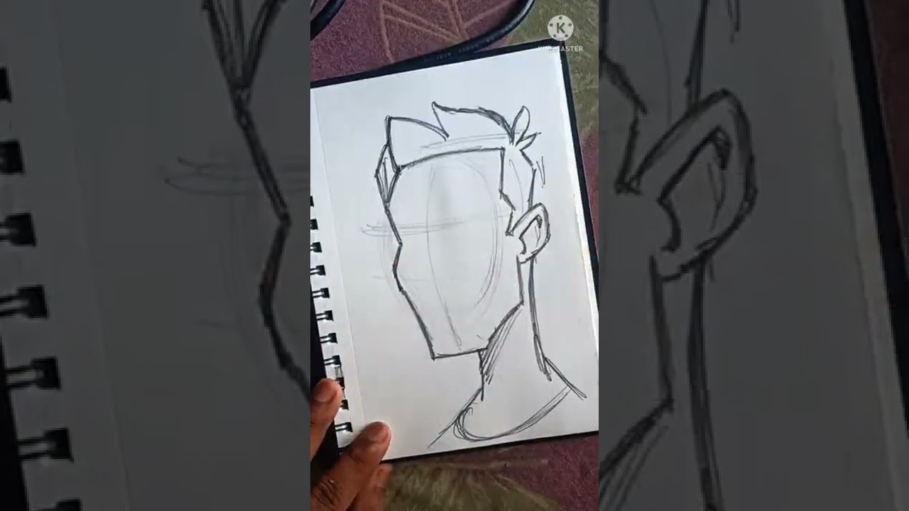 Easiest way to draw cartoon characters#sketch#sketchbook#shorts