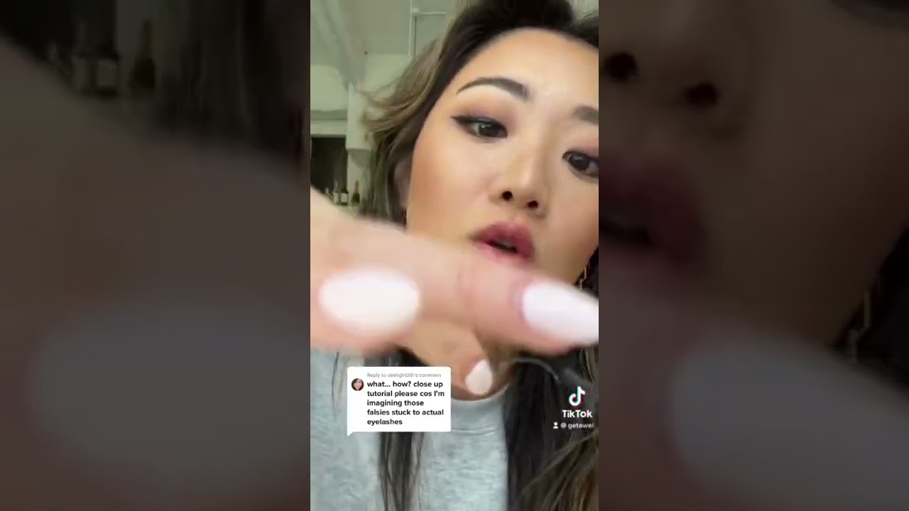 Monolids lash hack! Falsies under your lashes