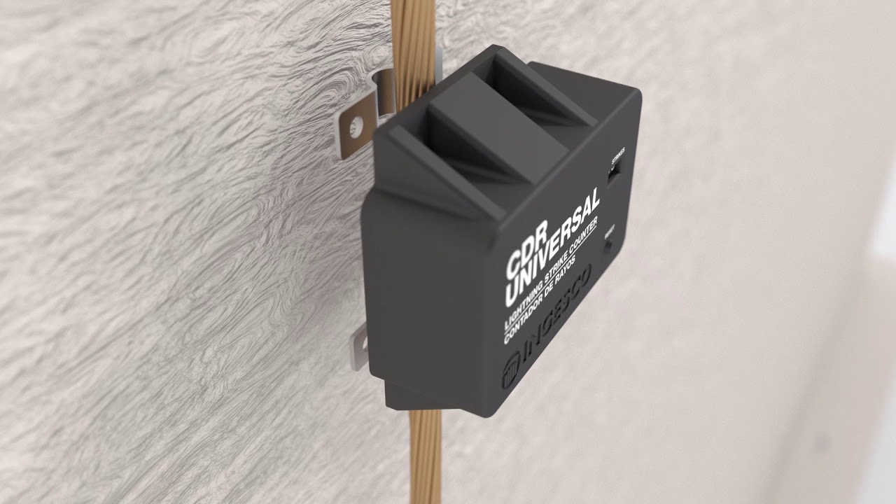 Installation of the lightning strike counter (CDR Universal)