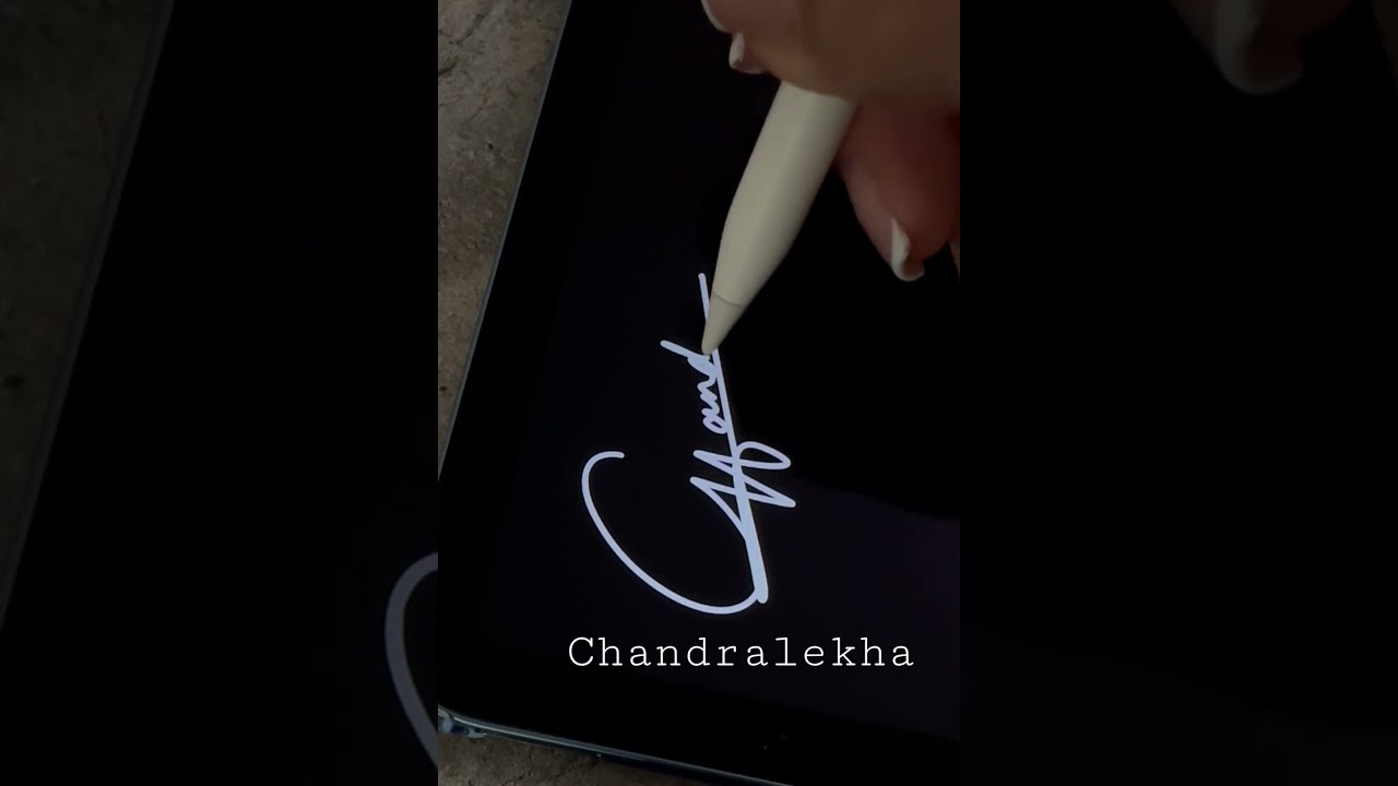 Signature Style “Chandralekha”🖊️ Comment your name! #calligraphy #autograph