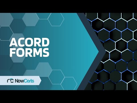 Insurance Agency Management System - Acord Forms