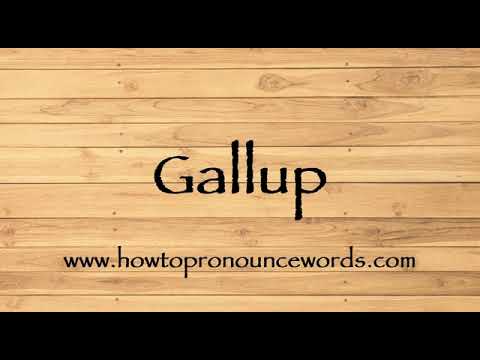 How To Pronounce Gallup ? How To say Gallup New Video