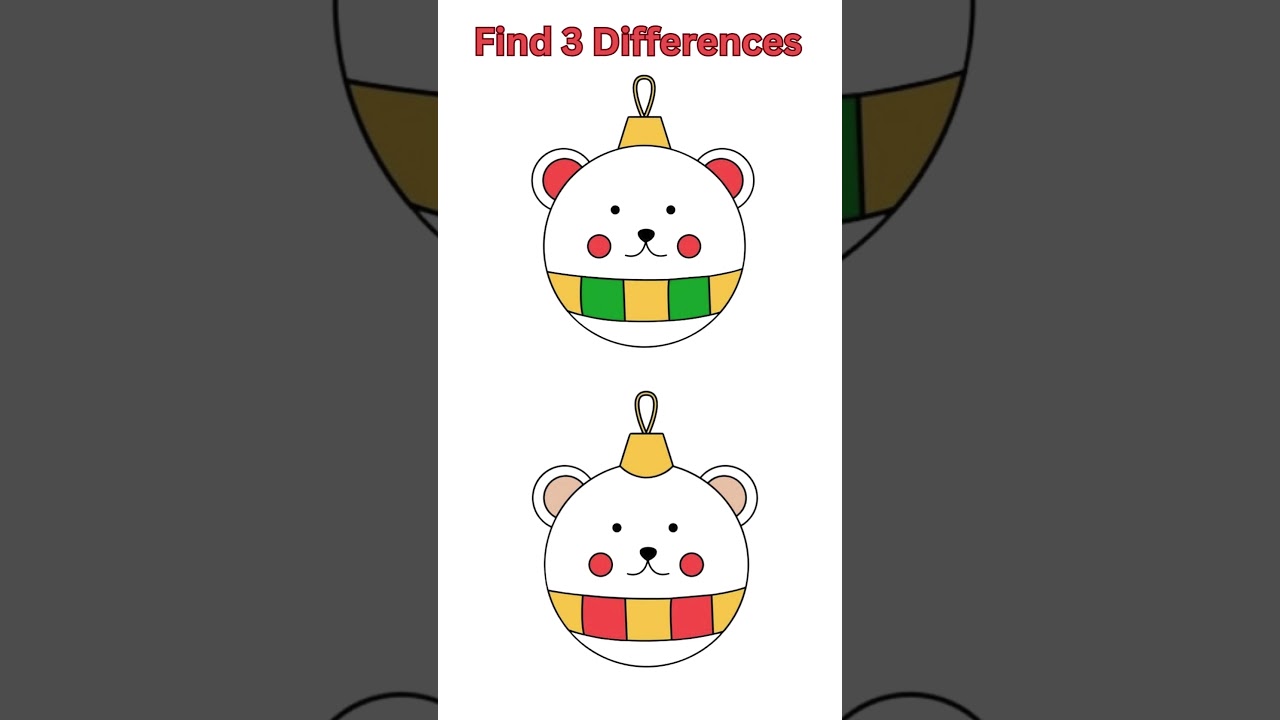 Spot 3 Differences#252 #findadifference #jogodadiferença #findondedifference #логическиеиг