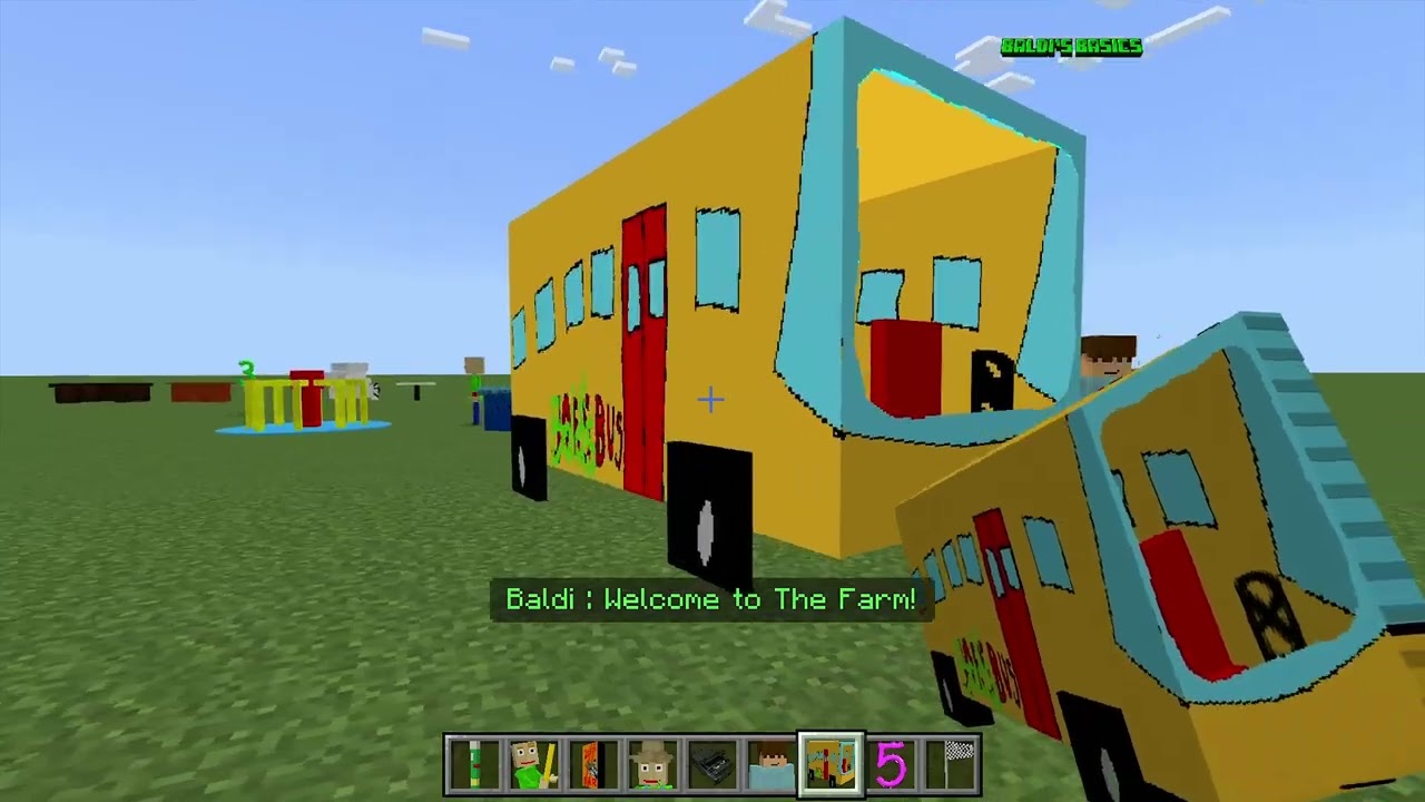 Baldi's Basics Plus ADDON V2 in Minecraft PE
