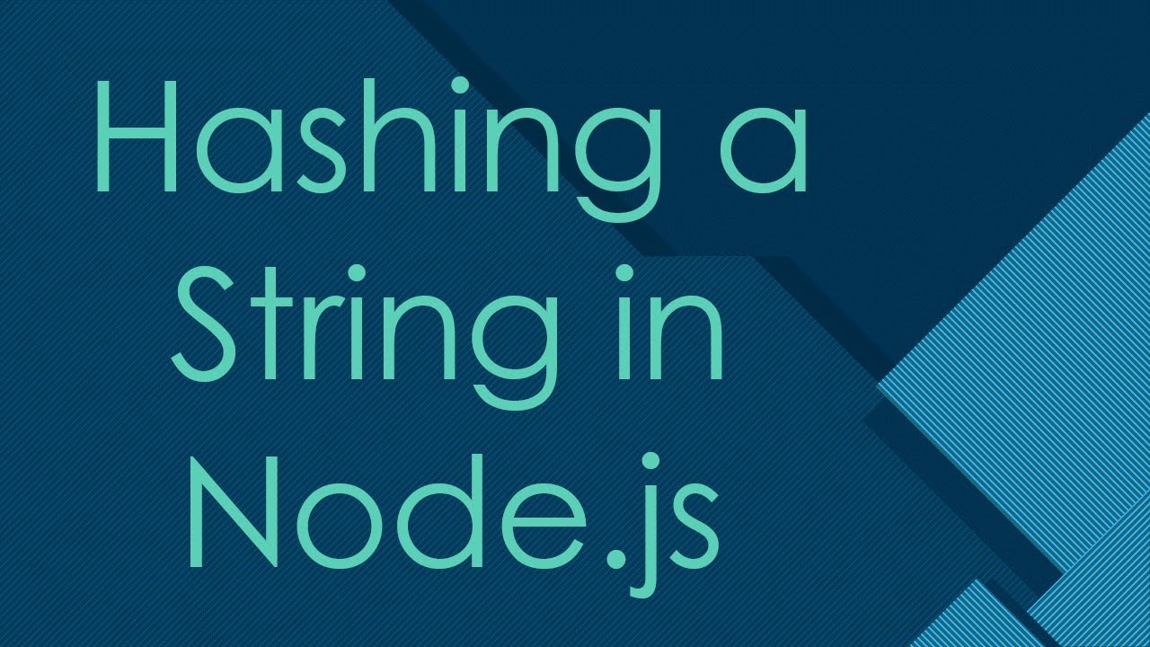 Hashing a String in Node.js