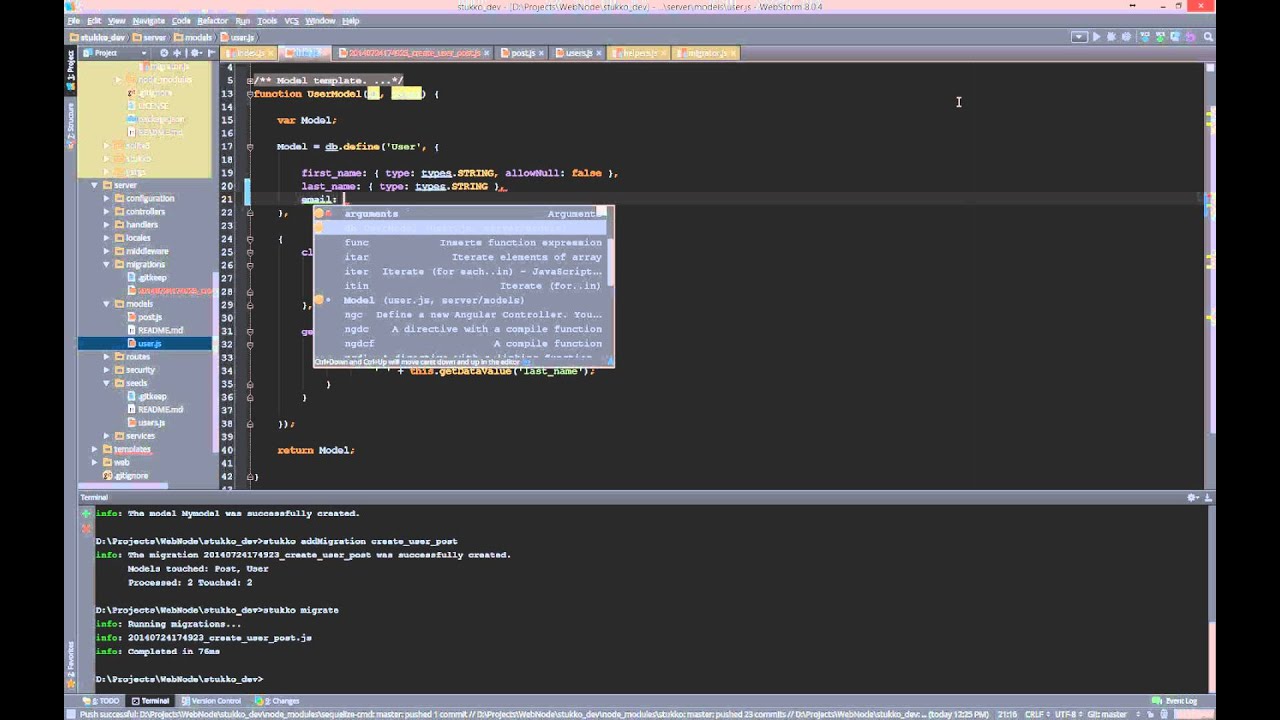 Sequelize Migration CLI