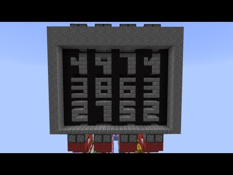 Mechanical Combination Lock Minecraft Map