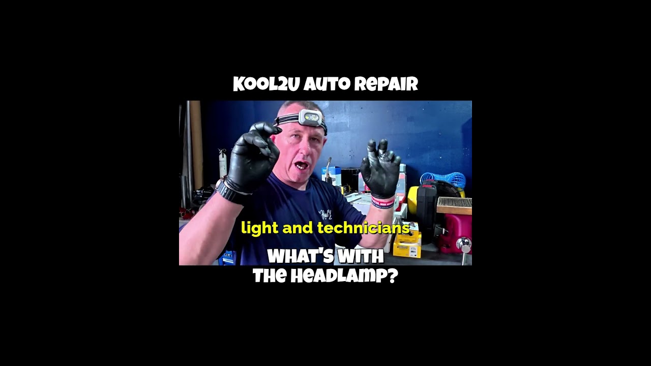 Voice Activated Headlamp. He Had To Have It! #mechanic #mechaniclife  #autorepair