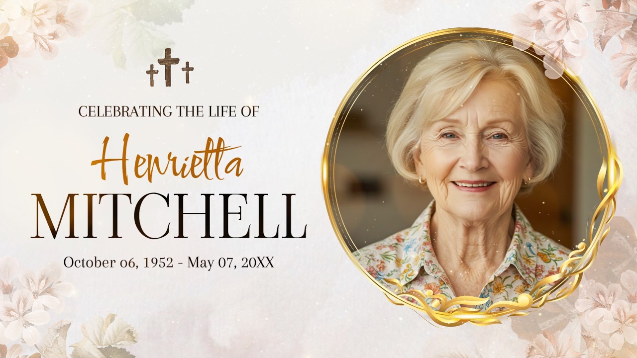 Free Elegant Celebration of Life Funeral Memorial Slideshow Video Template (Customizable) - FlexClip