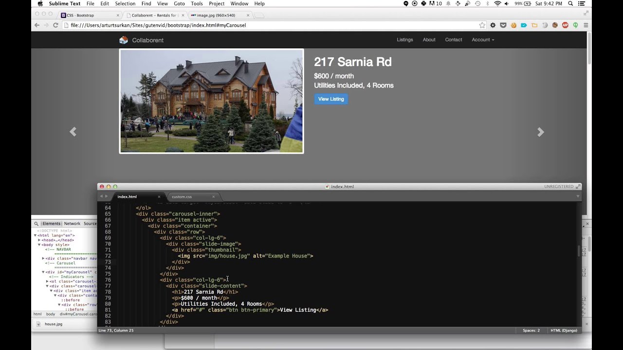 Bootstrap: 5 Modifying the Carousel