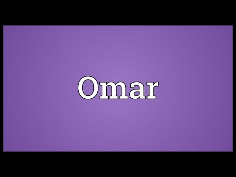 Omar Meaning