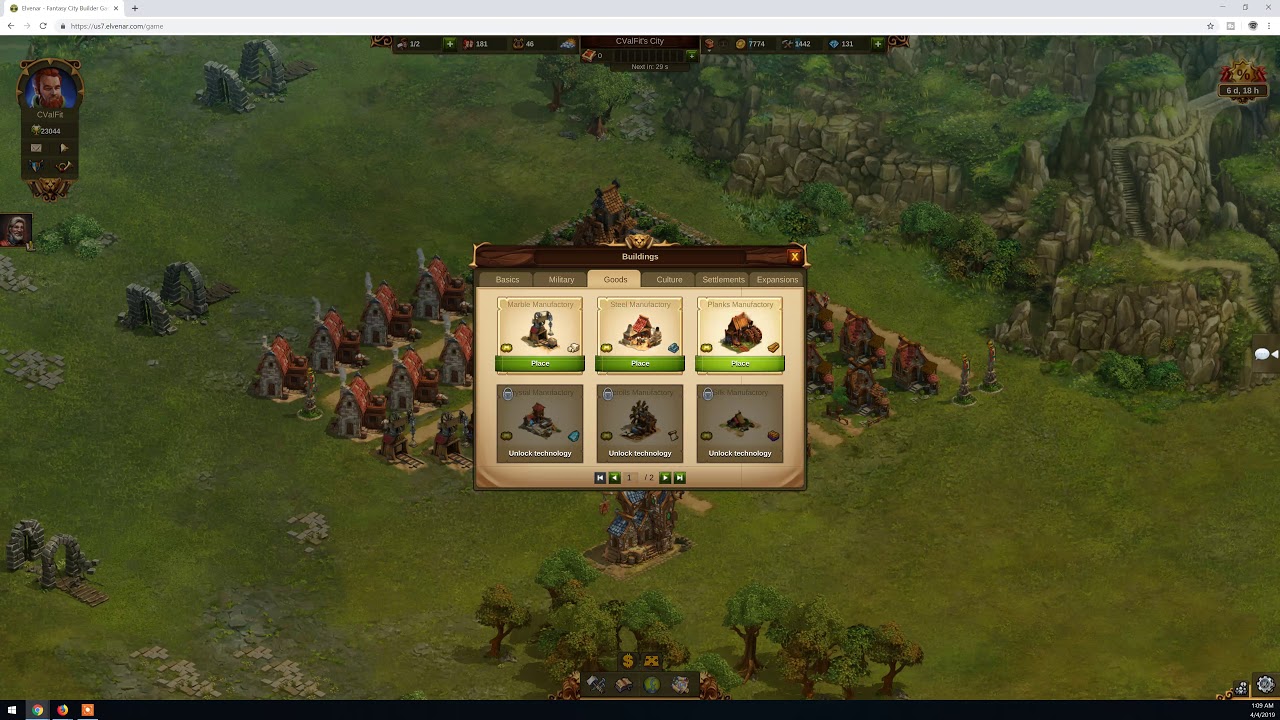 starting in Elvenar     part 3