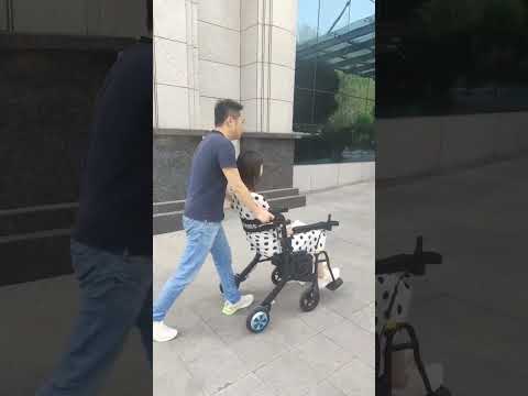 Multifunction 5 in 1 electric walker and rollator with seat