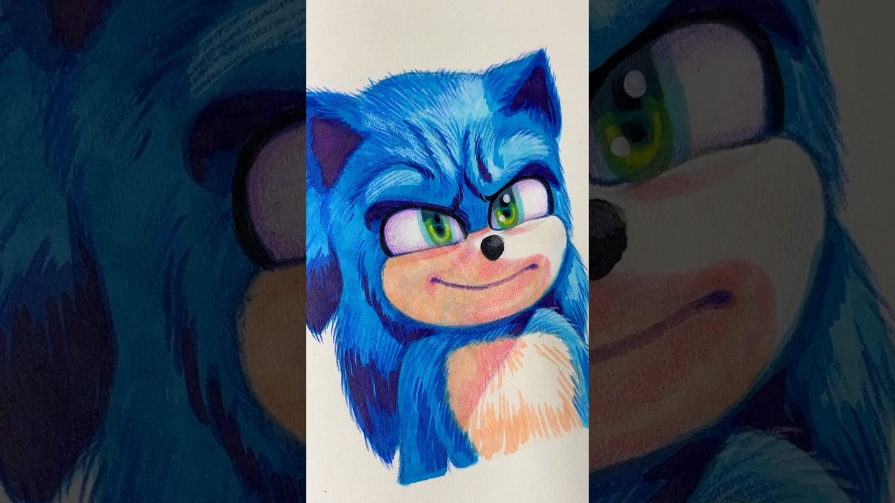 drawing sonic the hedgehog #ardrawing