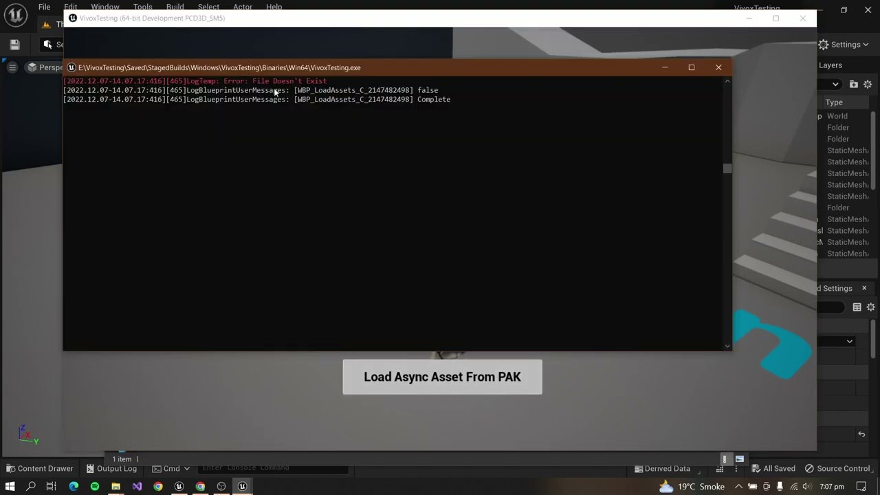 Load Assets From PAK File - UE4 C++