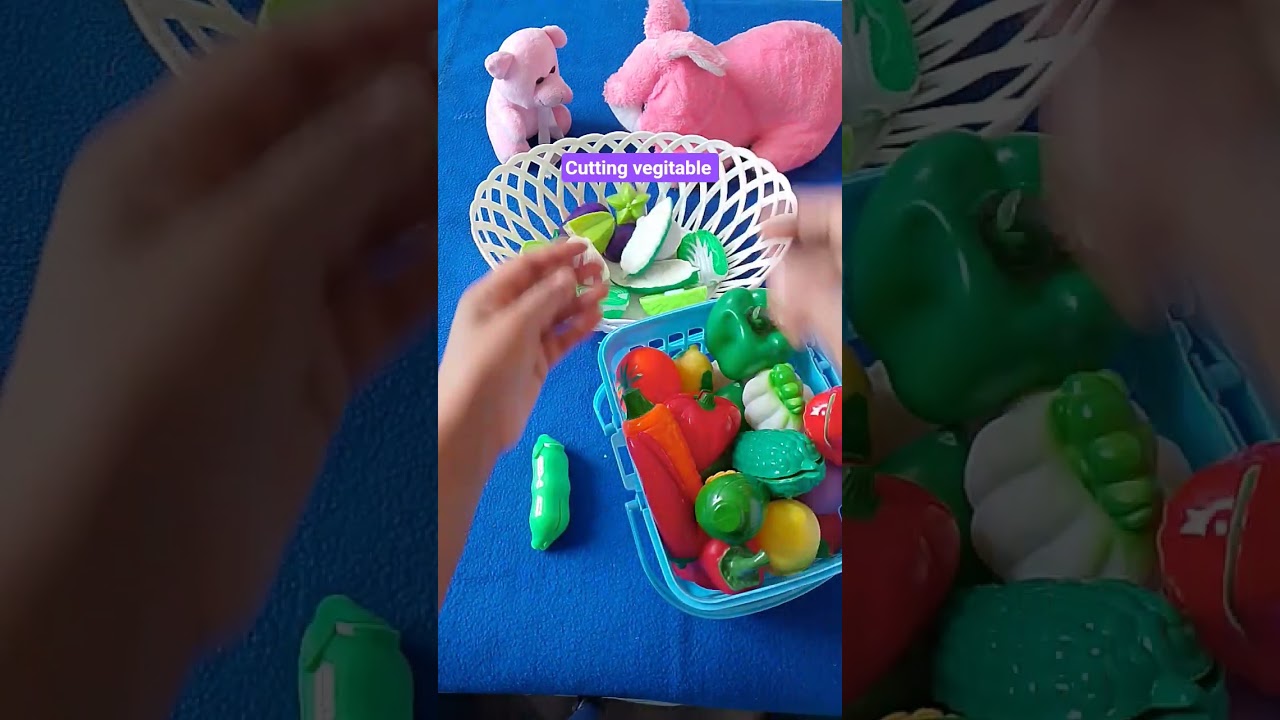 #satisfying #cutting vegetables #cute#satisfyingsounds #kids #kidslearning
