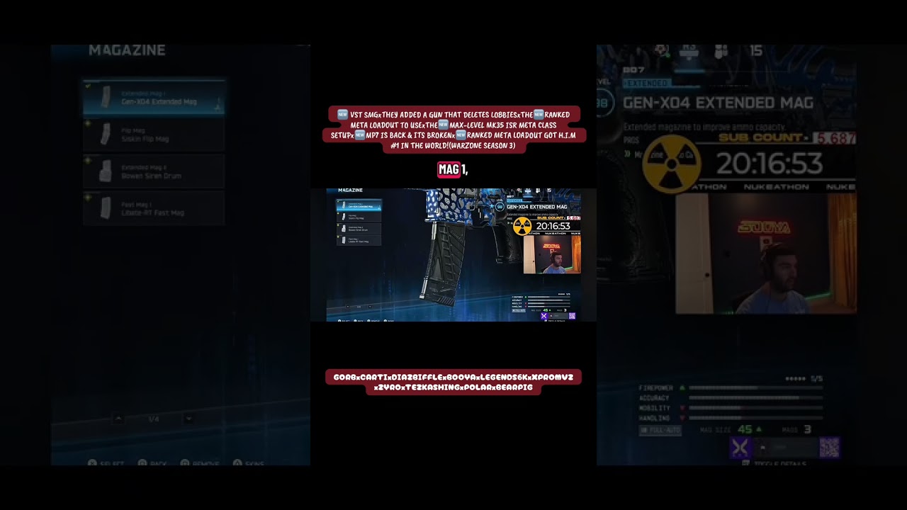 🆕VST SMGxTHEY ADDED A GUN THAT DELETES LOBBIESx🆕RANKED META LOADOUT GOT HIM #1 IN THE WORLD!#cod