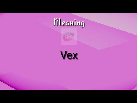Vex Meaning with Pronunciation||Googul Dictionary#vex