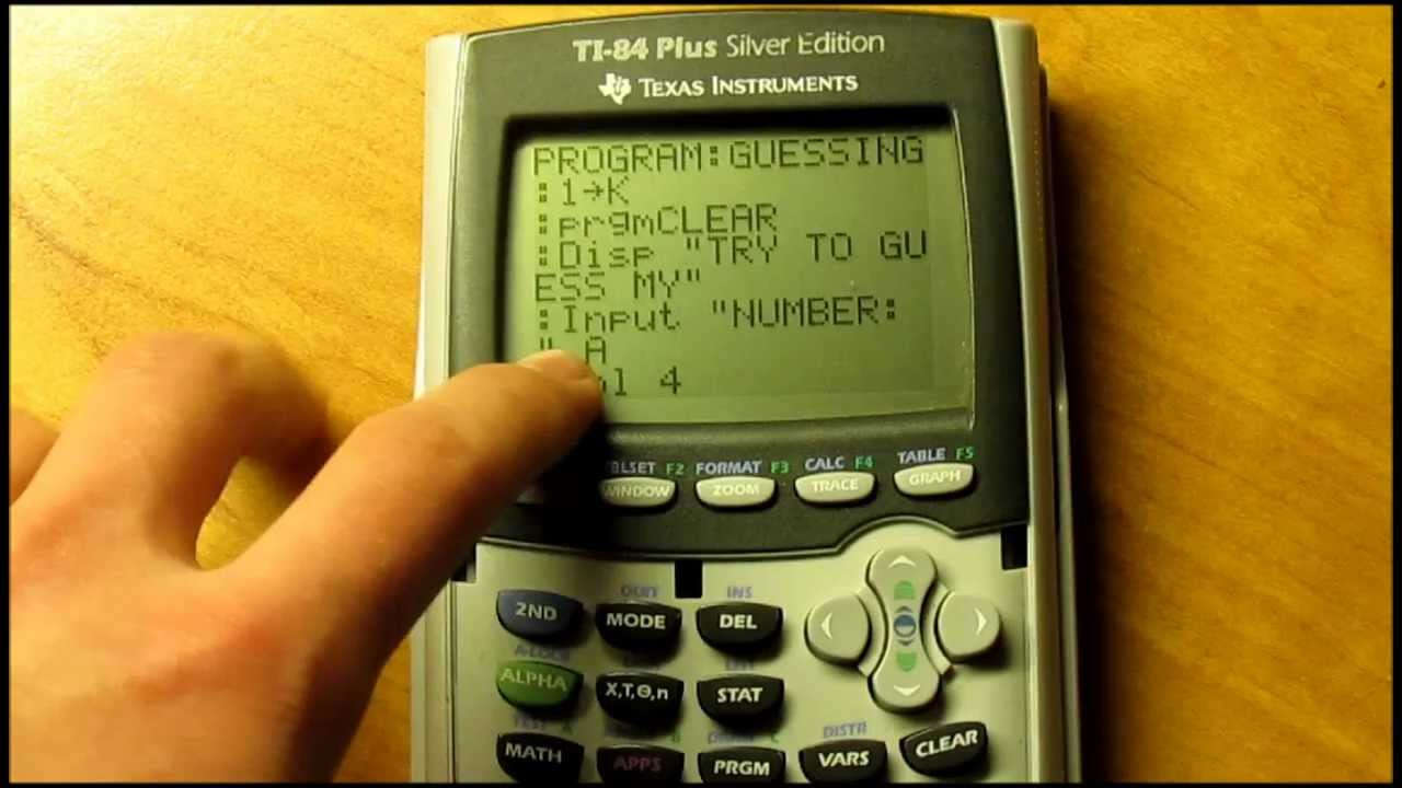 TI-84 Guessing Game Program Tutorial with code!!!!!