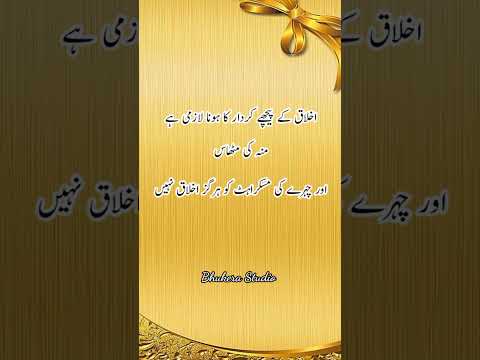 Urdu Quotes About Character || #urduquotes