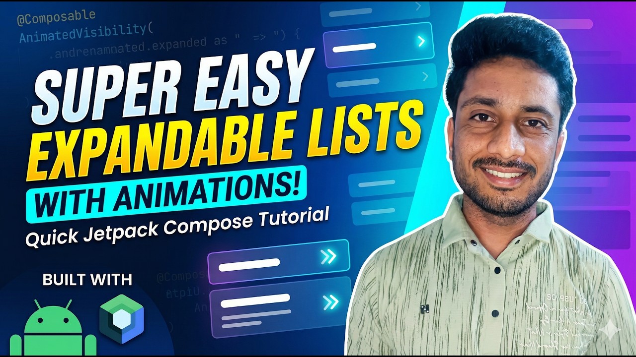 Expndable List UI in Android Compose Full tutorial