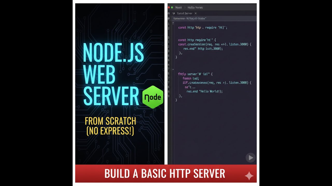 Node.js Web Server: Build a Basic HTTP Server from Scratch (No Express!)