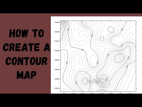 How to create a contour map       #contour #map