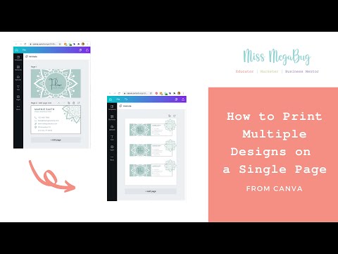How to Print Multiple Designs on a Single Page From Canva (Home Printing)