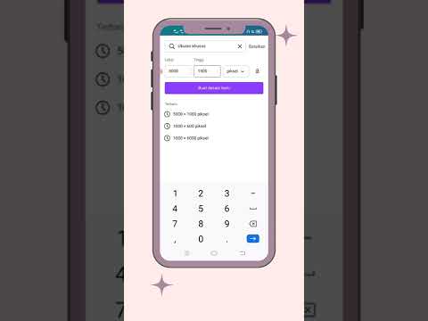 Cara mudah bikin desain dengan ukuran sesuai kebutuhan di #canva #shorts #tipscanva