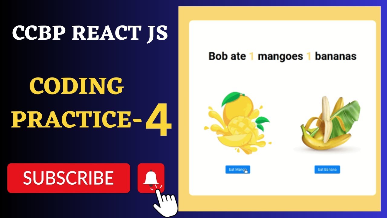 Fruits Counter | Coding Practice 4 | REACT JS | NxtWave | CCBP 4.0