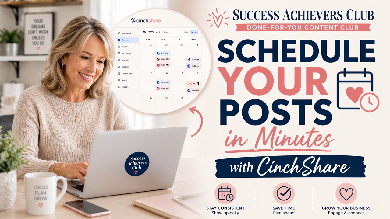 How to Schedule Your Posts in CinchShare