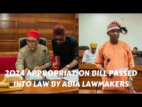 2024 APPROPRIATION BILL PASSED INTO LAW BY ABIA LAWMAKERS