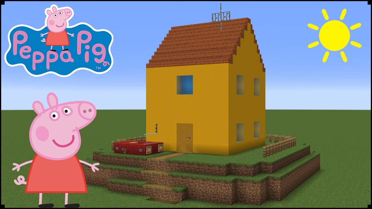 How To Build Peppa Pigs House Including Inside "Peppa Pig" - Minecraft ...