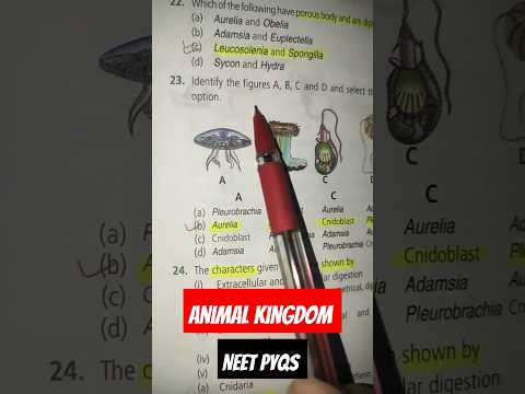 neet pyqs on animal Kingdom #neet2024 #neet #study
