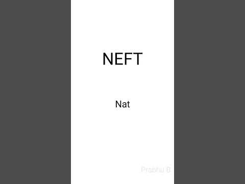 what is the full form of NEFT | full form of NEFT
