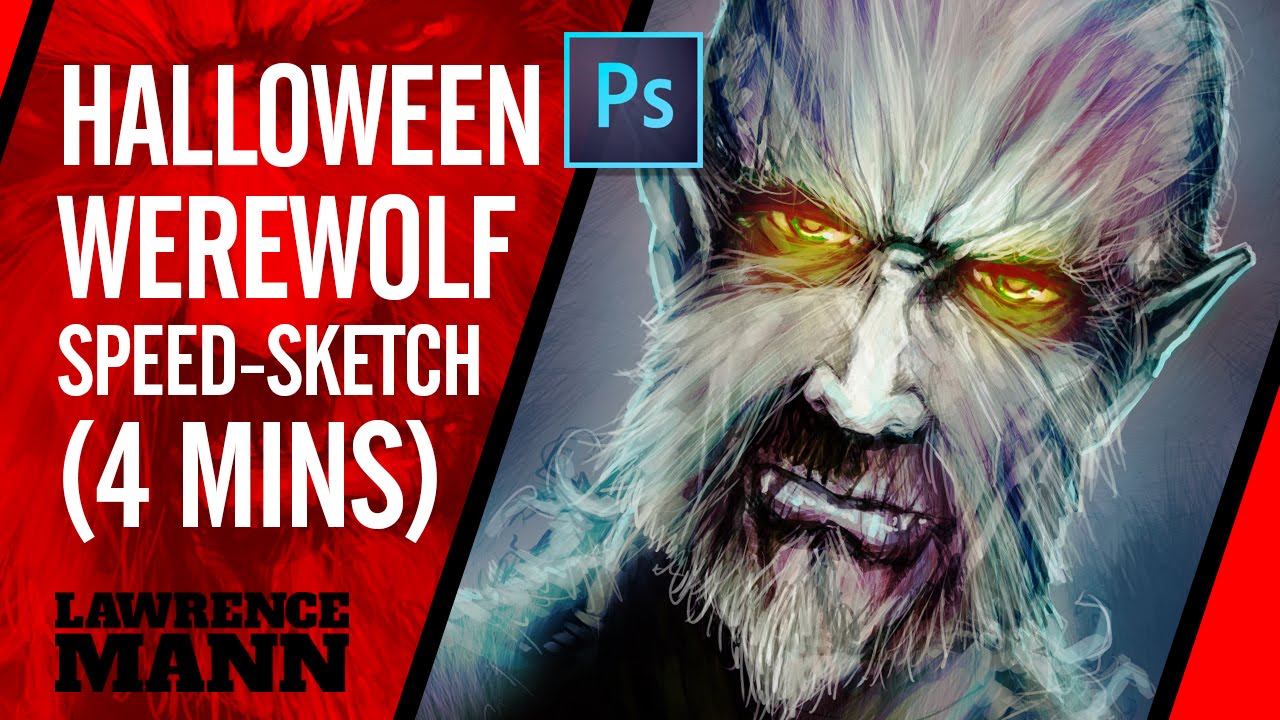 Halloween Special: Werewolf Speed-Sketch [4 mins]
