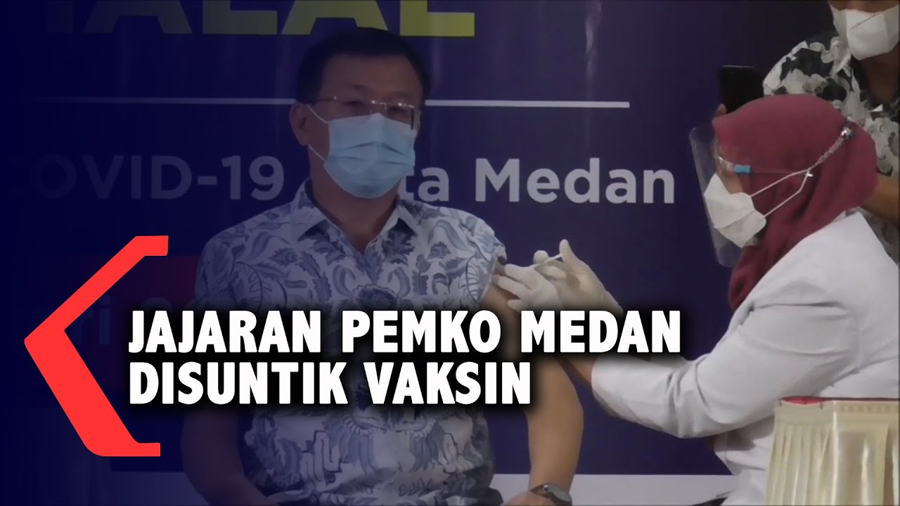 Jajaran Pemko Medan Disuntik Vaksin
