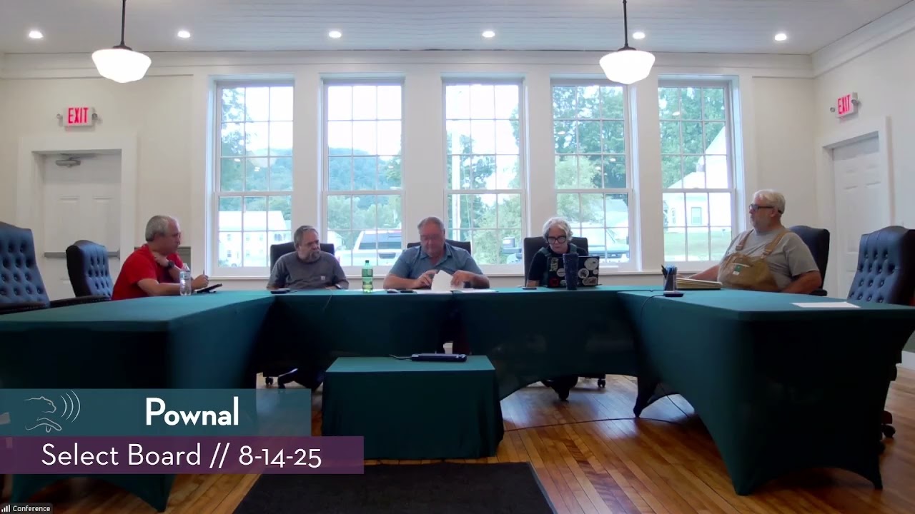 Pownal Select Board // 8-14-25