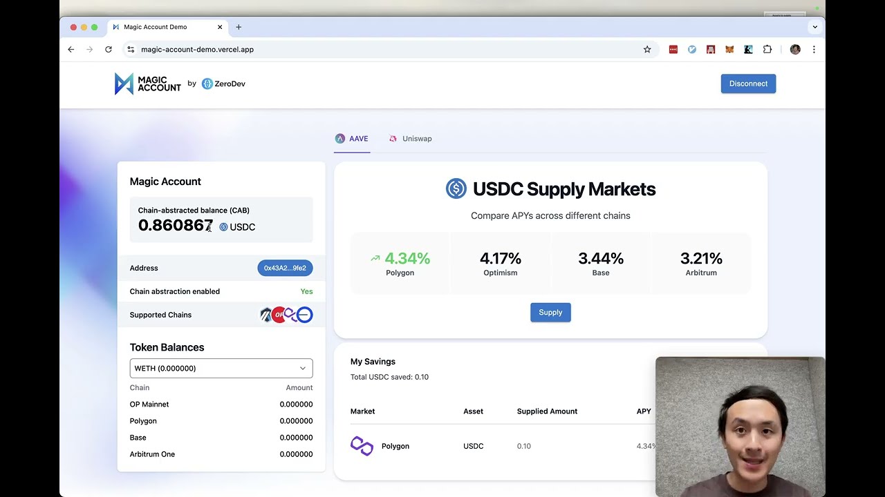 ZeroDev Magic Account Demo