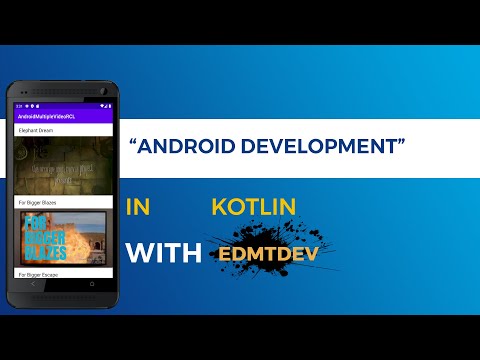 Learn Kotlin Android Tutorial Multiple Video in Recycler View - Mind Luster