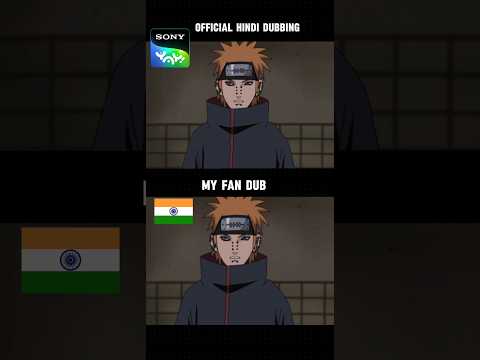 Naruto shippuden In Hindi dub official Dub vs Fan Hindi dub #naruto #narutoshippuden #itachi